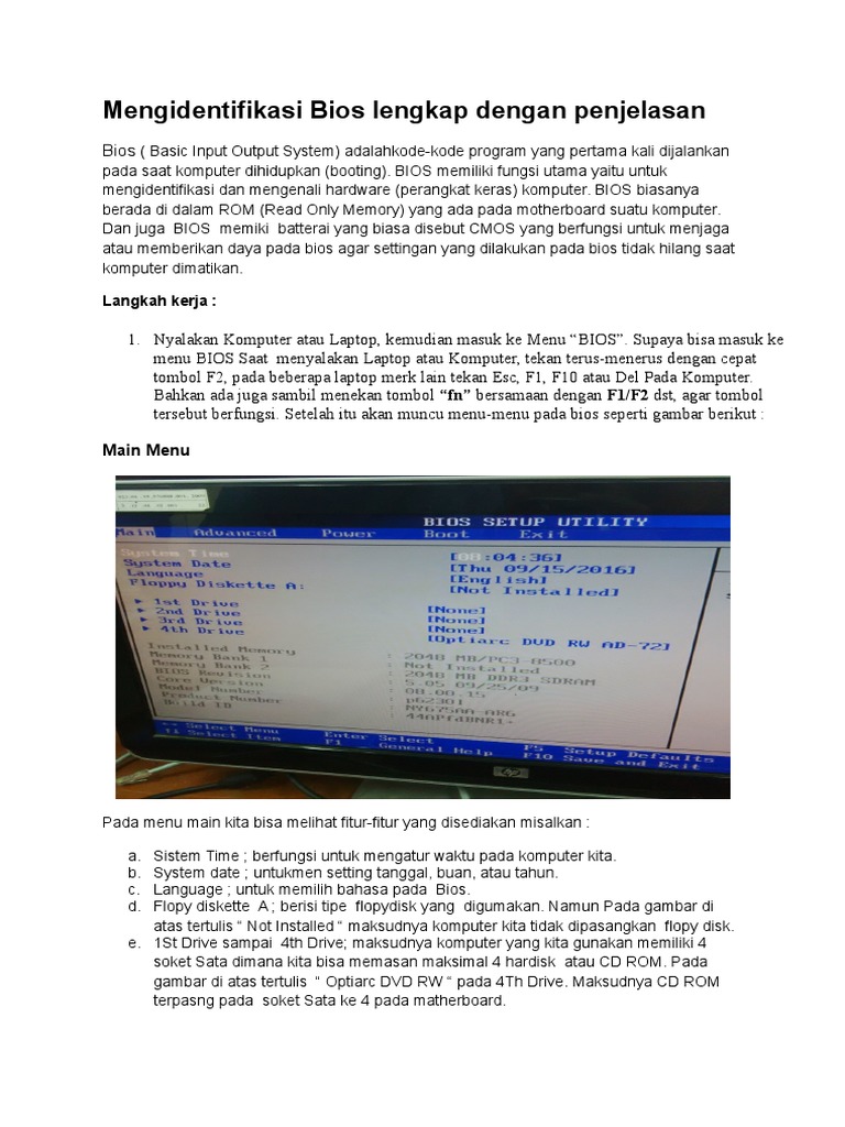Mengidentifikasi Bios | PDF
