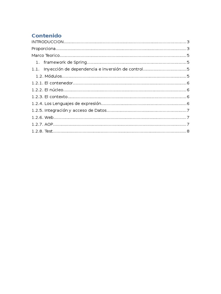 Informe Spring | PDF | Spring Framework | Plataforma Java