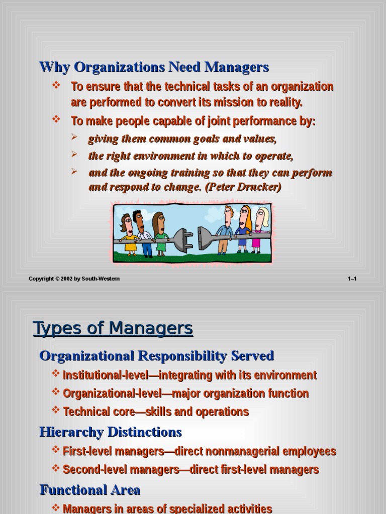Why Organizations Need Managers | PDF | Cognition | Leadership