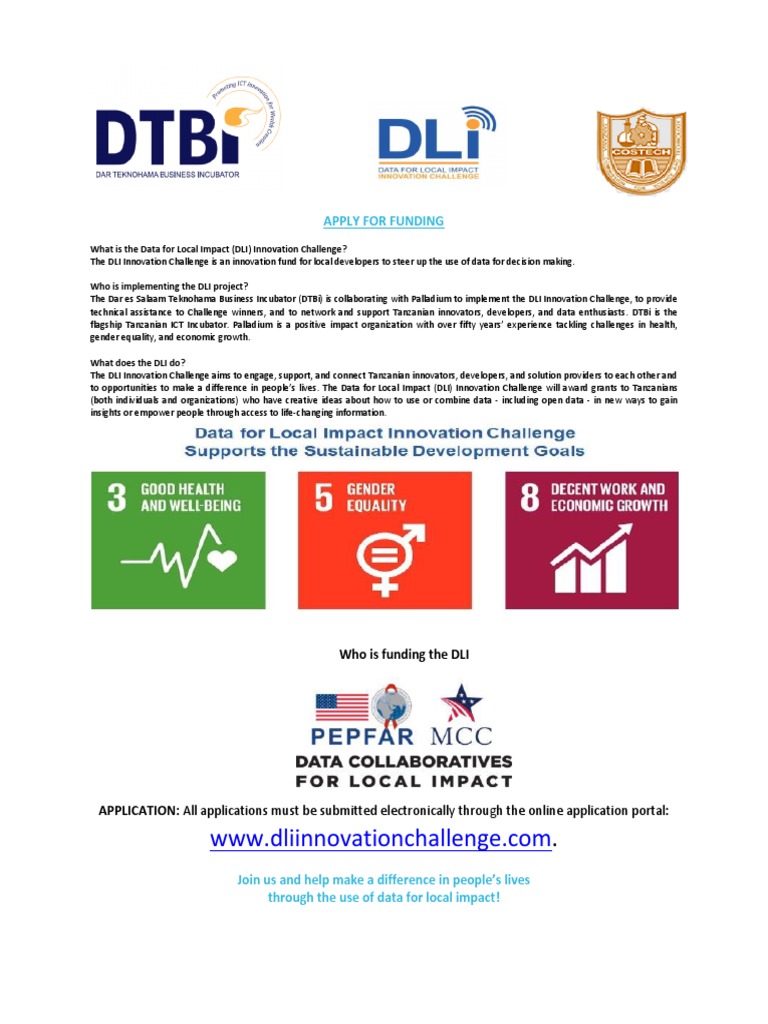 Data For Local Impact Innovation Challenge | PDF