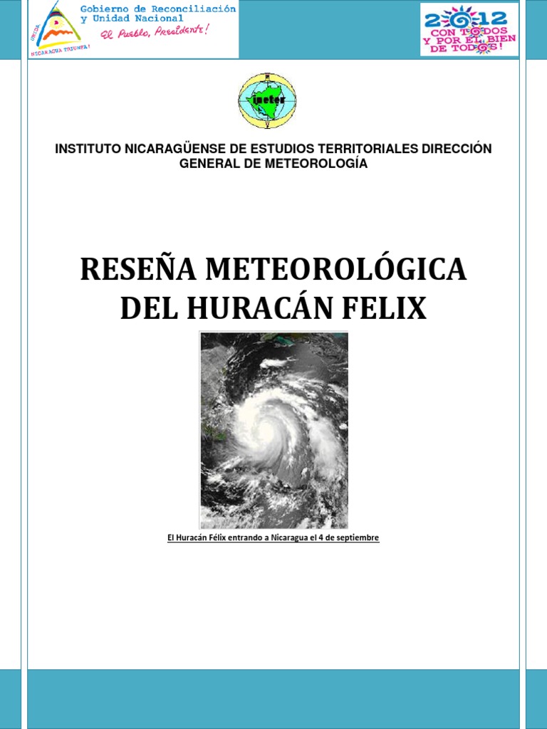 Reseña del Huracán Félix en Nicaragua | PDF | Ciclones tropicales ...