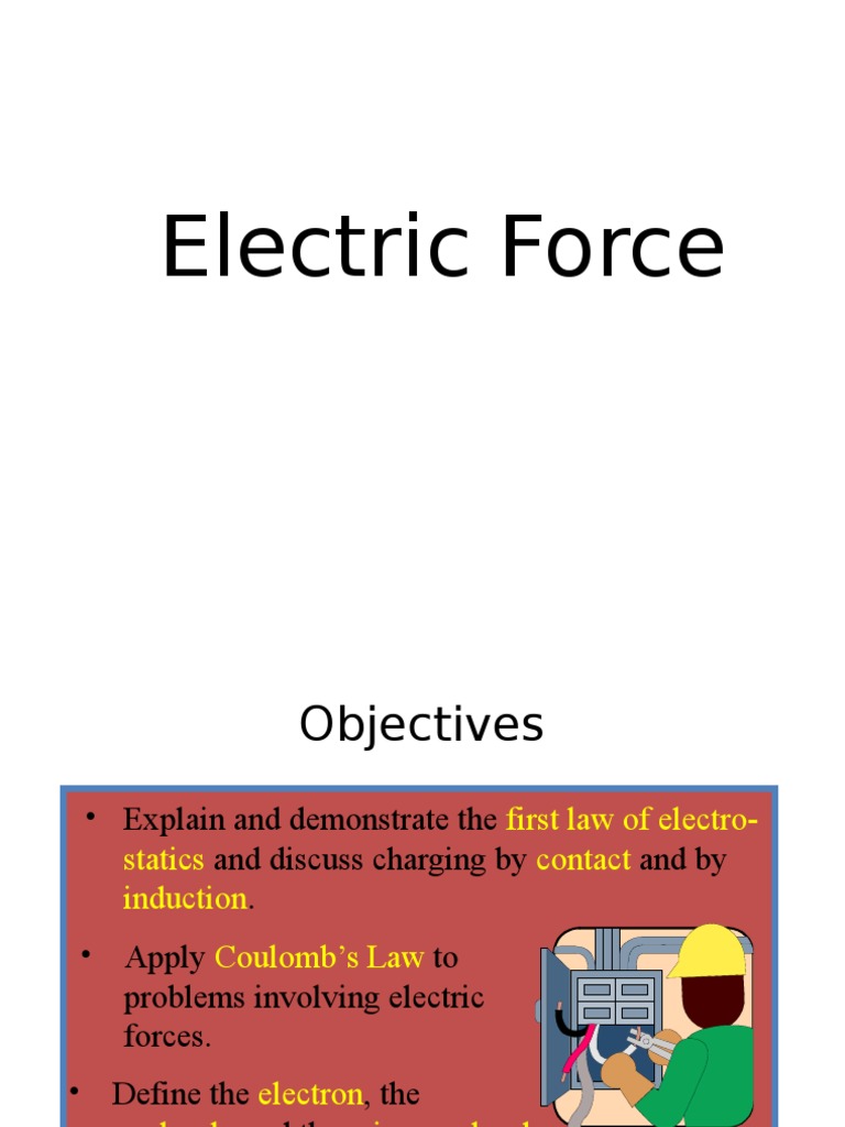 Electric Force | PDF | Electric Charge | Mass