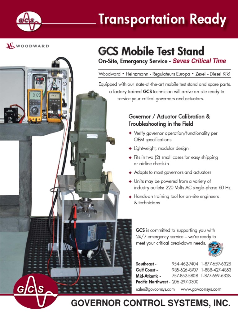 Transportation Ready: GCS Mobile Test Stand GCS Mobile Test Stand | PDF