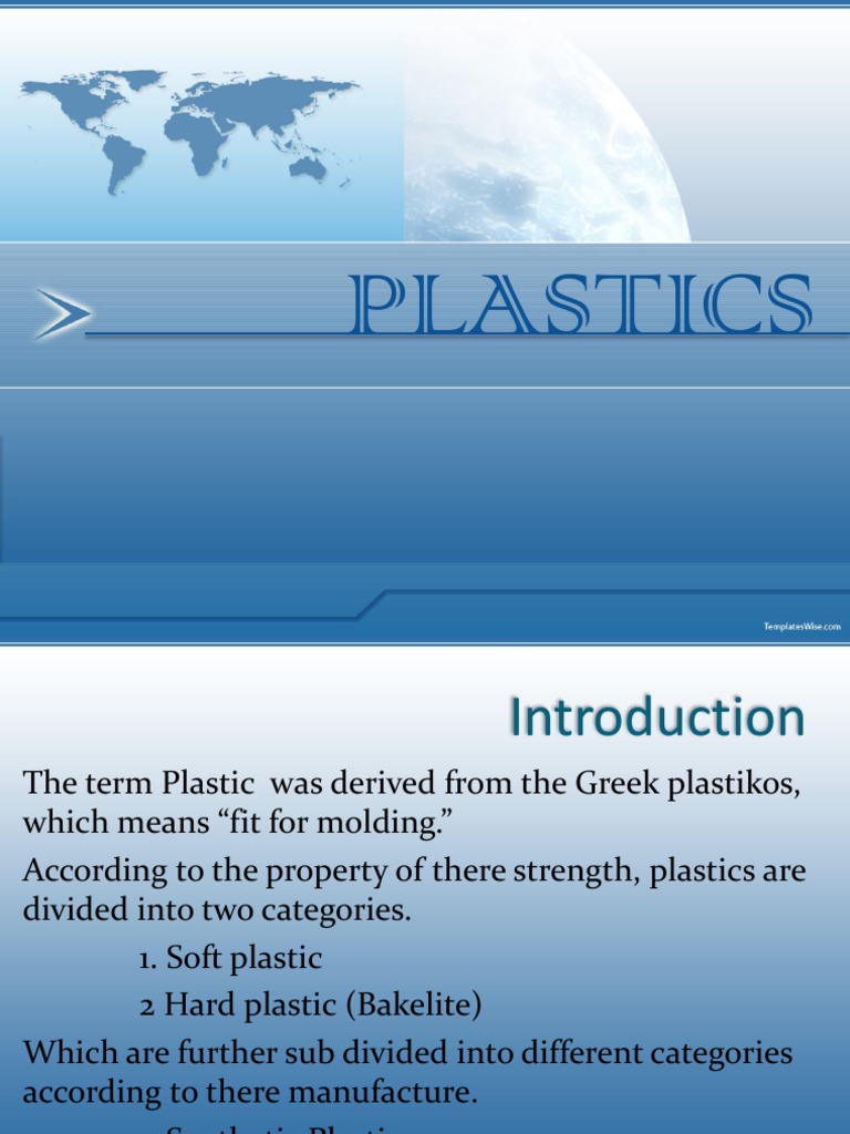 Plastic | PDF | Thermoplastic | Plastic