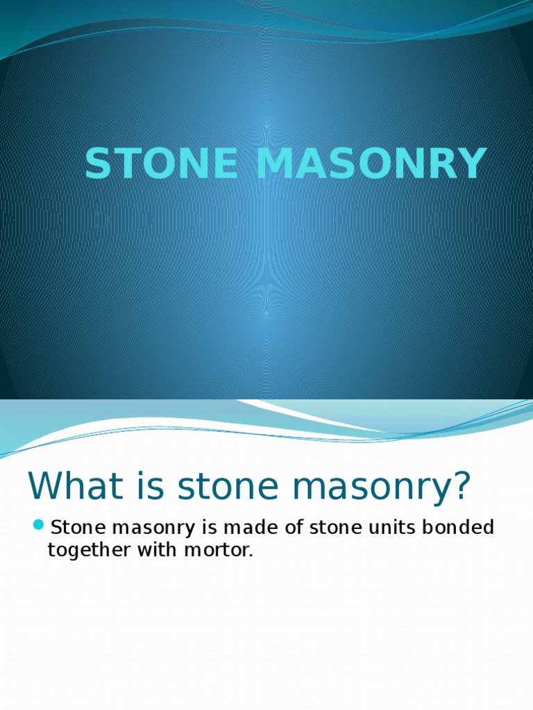 Types of Stone Masonry Explained | PDF | Masonry | Stone