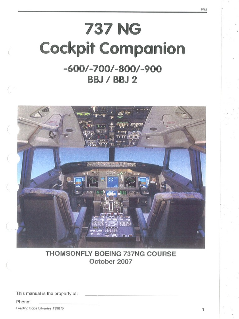 Boeing 737 Cockpit Layout Guide | PDF