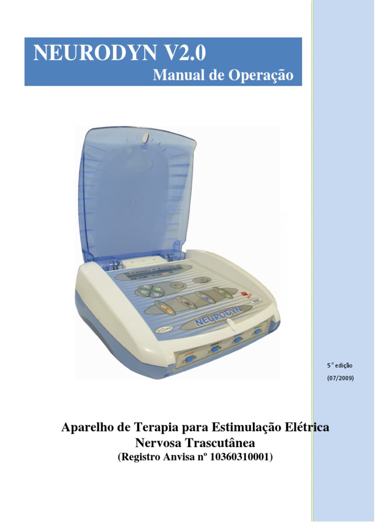 Manual de Operação do Estimulador Neuromuscular NEURODYN V2.0 ...