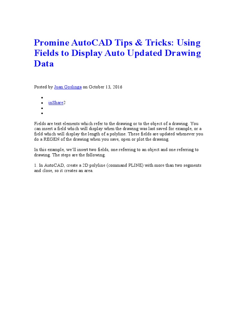 Promine Tick AutoCAD | PDF | Double Click | Auto Cad