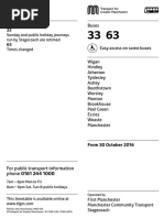 256 Timetable | PDF | Manchester | Transport