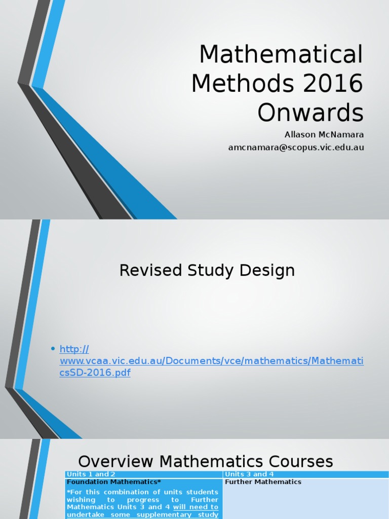 Mathematical Methods 2016 Onwards | PDF | Probability Distribution ...