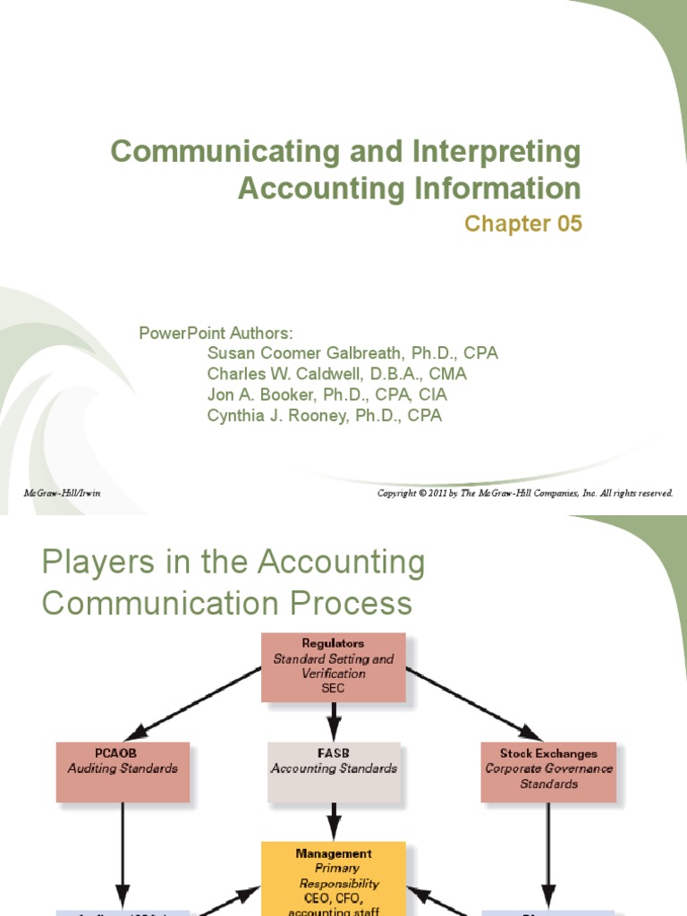 Communicating and Interpreting Accounting Information | PDF | Audit ...