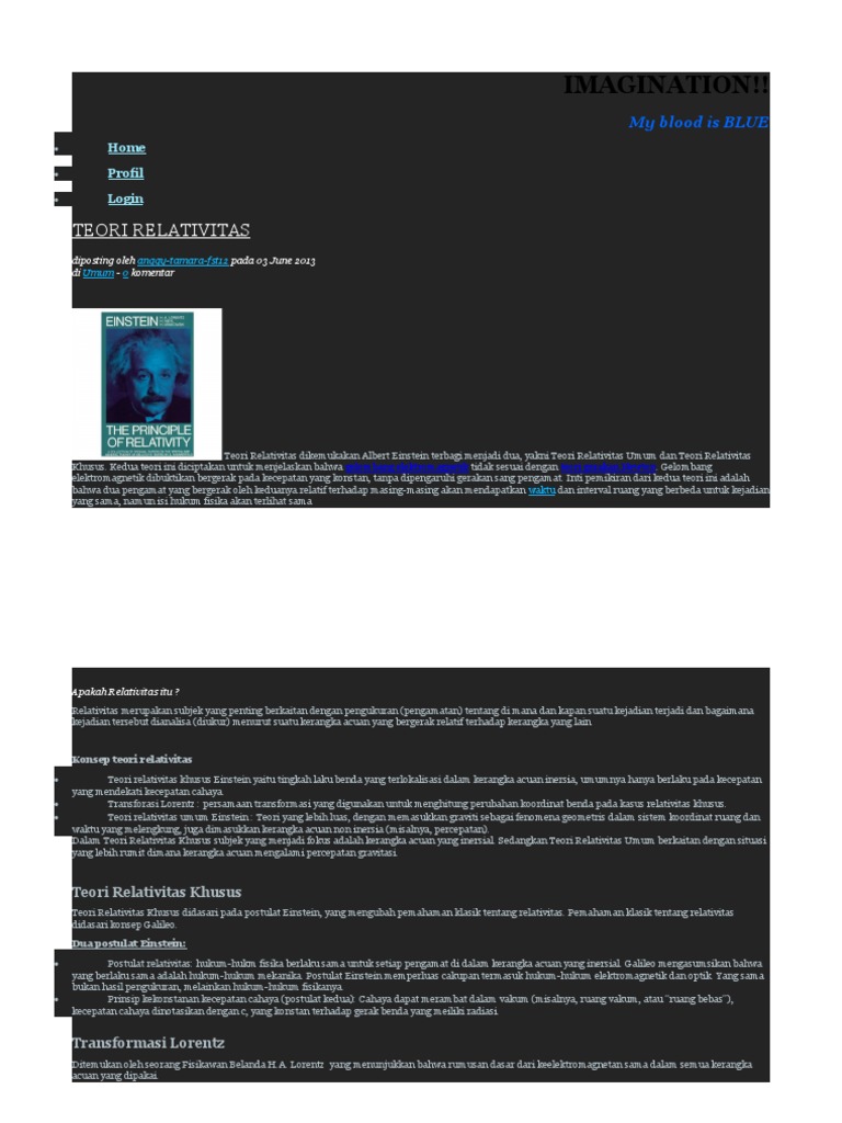 RELATIVITY | PDF