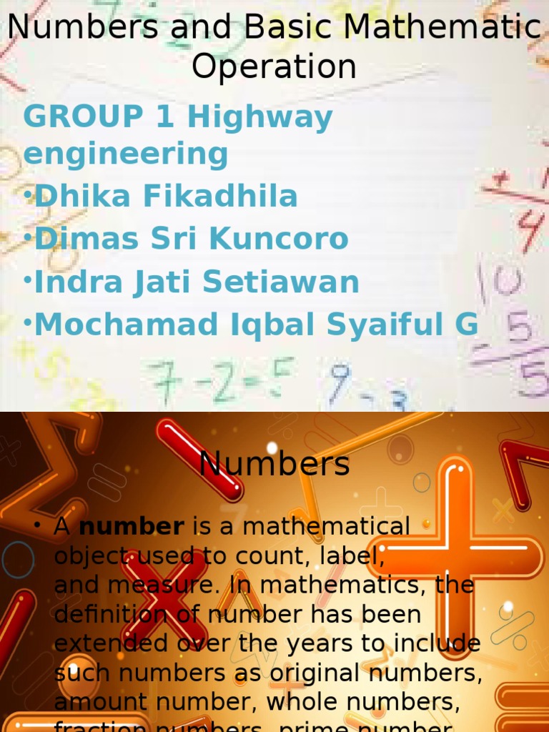Numbers and Basic Math Operation Fix | PDF | Numbers | Fraction ... Numbers and Basic Math Operation Fix | PDF | Numbers | Fraction ...