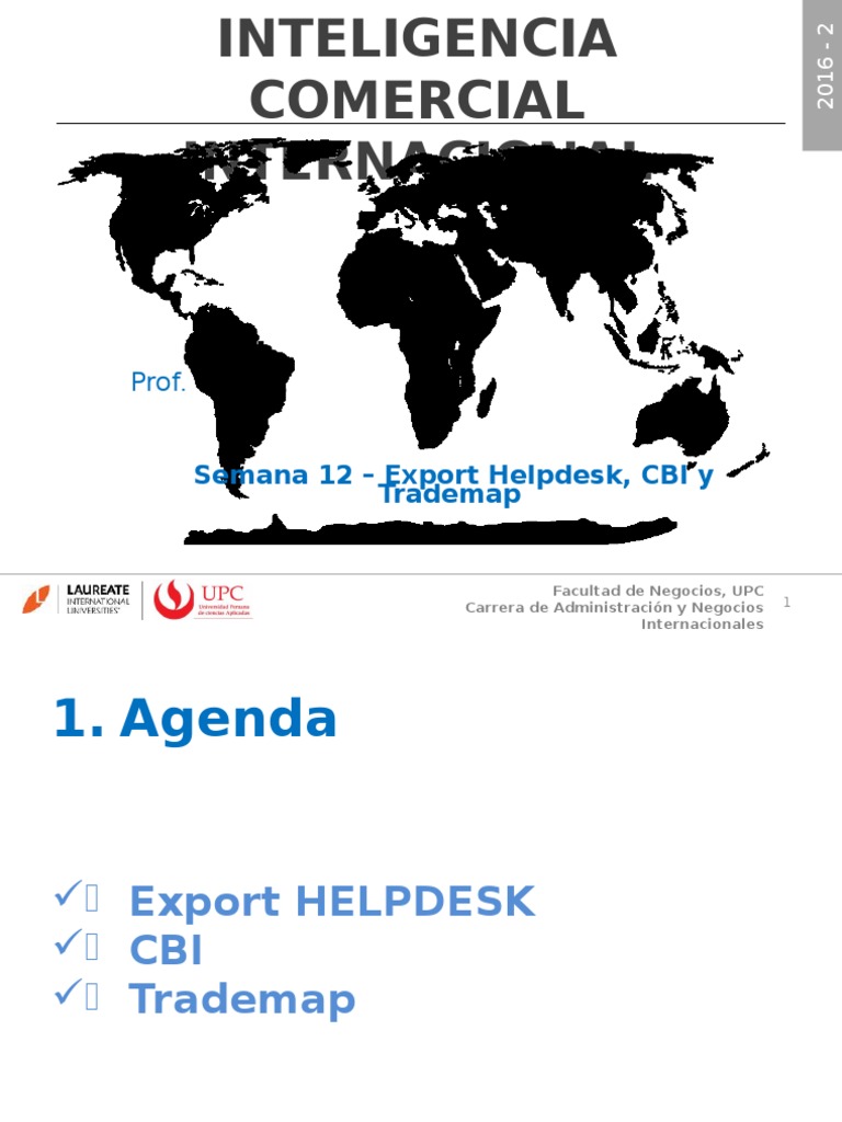 IC Semana 12 - EXPORT HELPDESK, CB y TrademapI | PDF | Negocios