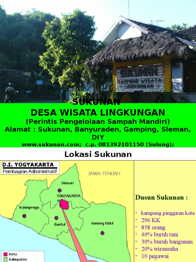 Desa Wisata Sukunan: Pionir Pengelolaan Sampah Mandiri | PDF | Griya ...