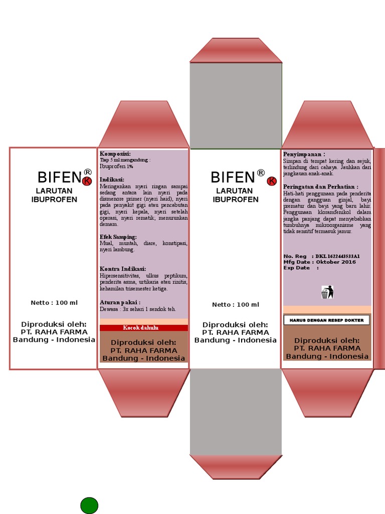 Kemasan Suspensi Ibuprofen | PDF