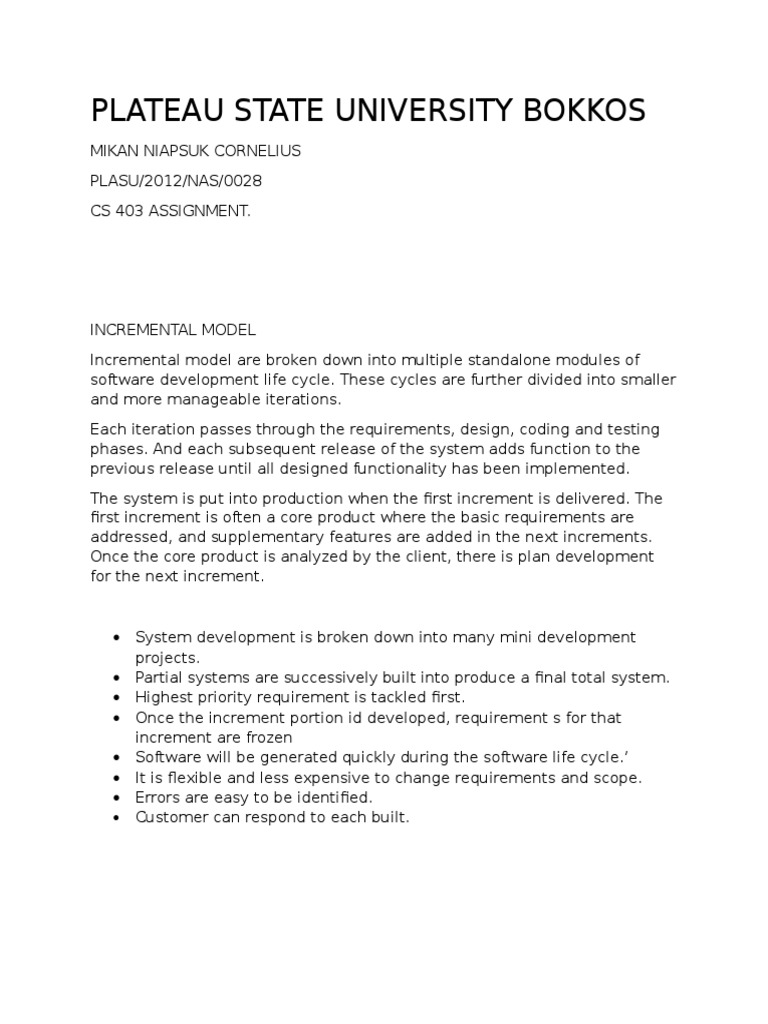 Plateau State University Bokkos | PDF | Business | Computers