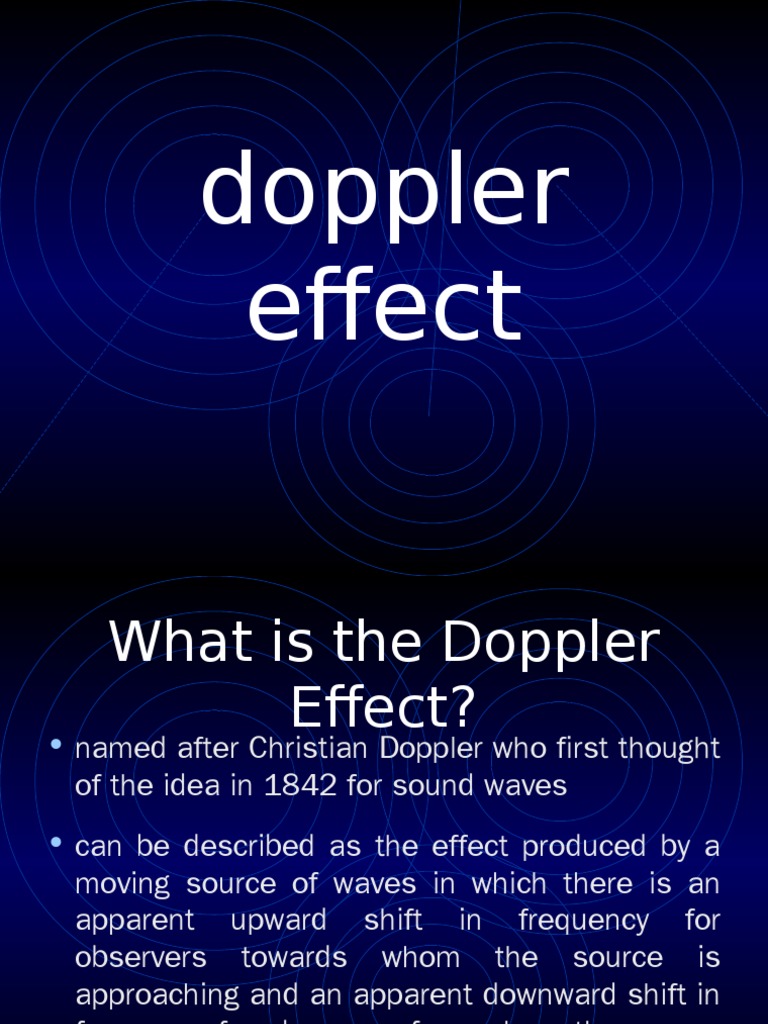 Doppler Effect | PDF | Doppler Effect | Redshift