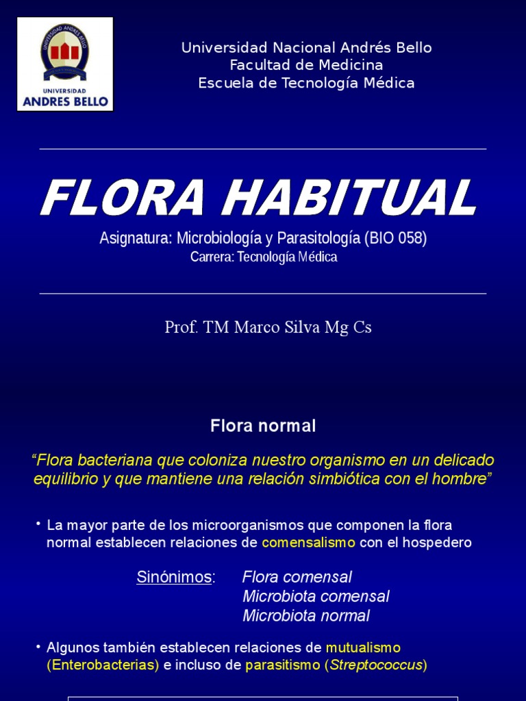11 Flora Normal UNAB | PDF | Microorganismo | Las bacterias