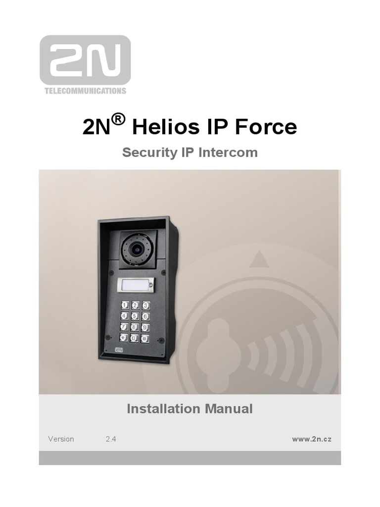 2N Helios IP Force Installation Manual en 2.4 | PDF | Power Supply ...