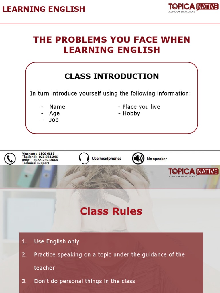 SC BO 21.07.2016 Thu The Problems When You Learn English Longch | PDF