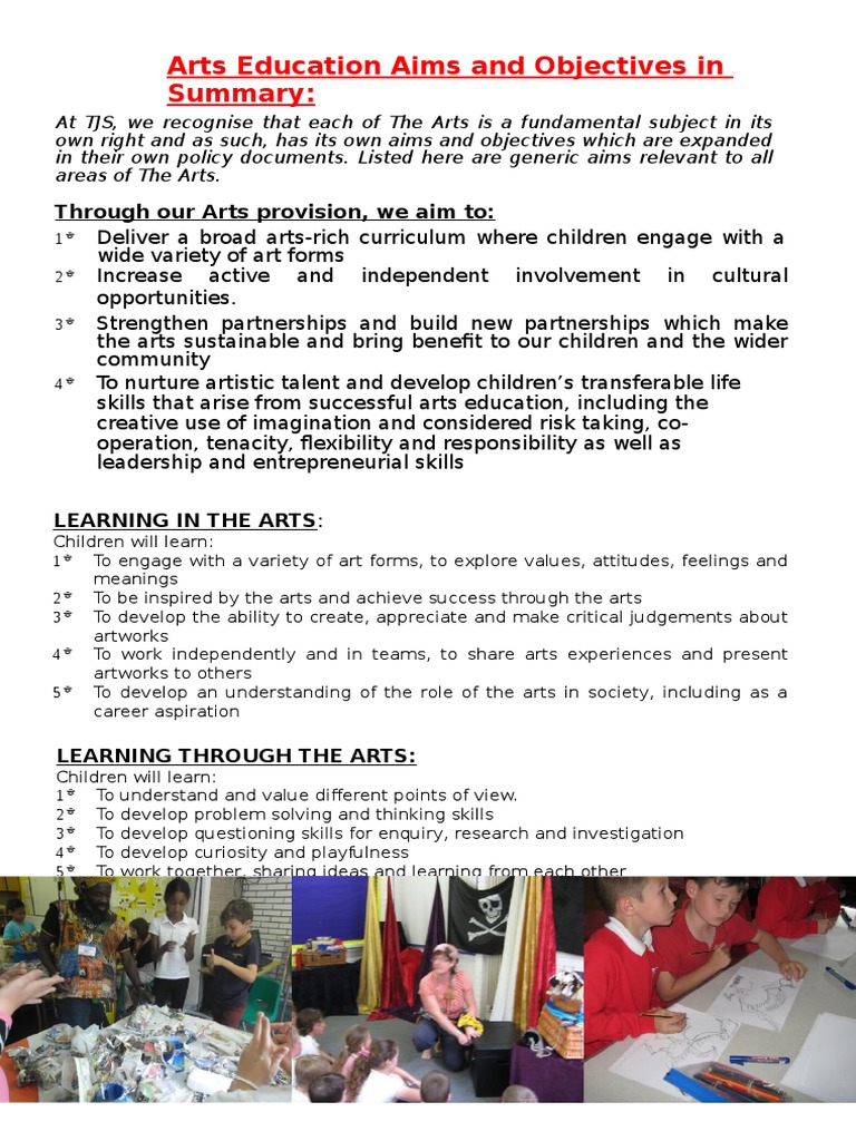 Aims and Objectives Summary | PDF