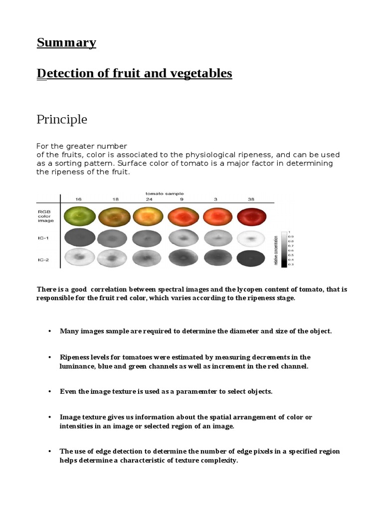 Tomato Ripeness Detection Techniques | PDF | Science & Mathematics