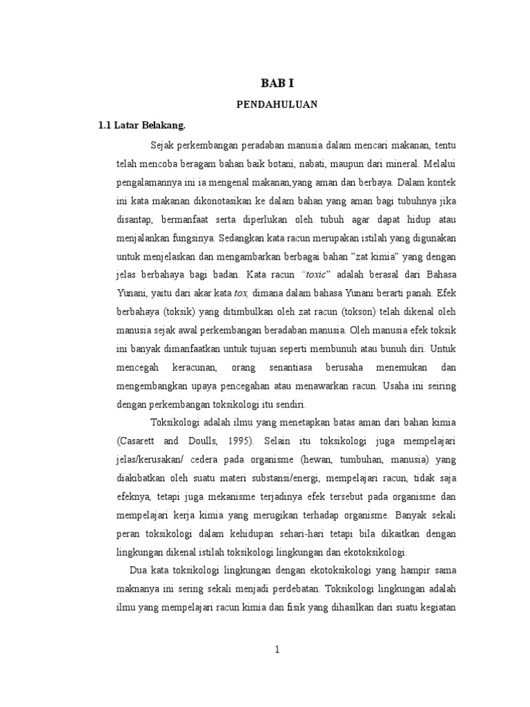 Isi Paper Toksikologi | PDF | Sains & Matematika