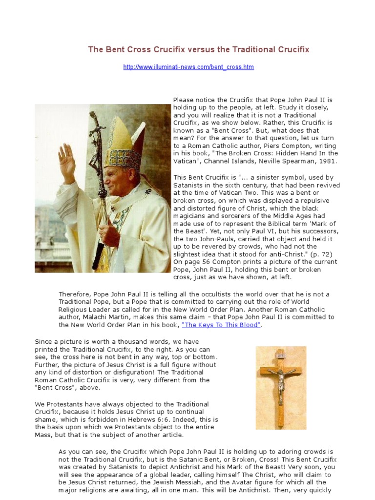 The Bent Cross Crucifix Versus The Traditional Crucifix | PDF ...