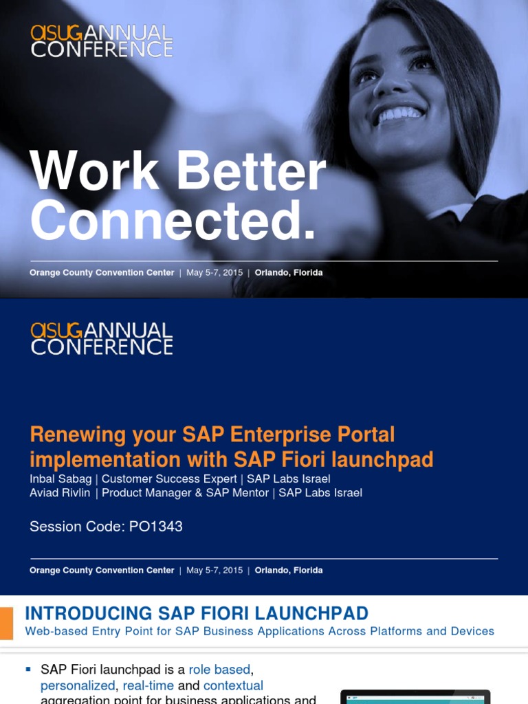 1343 Renewing Your SAP Enterprise Portal With SAP Fiori Launchpad | PDF ...