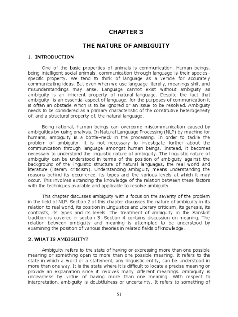 Nature of Ambiguity | PDF | Ambiguity | Vagueness