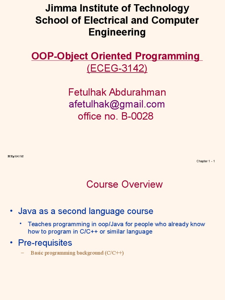 Oop Chapter 1 | Download Free PDF | Inheritance (Object Oriented ...
