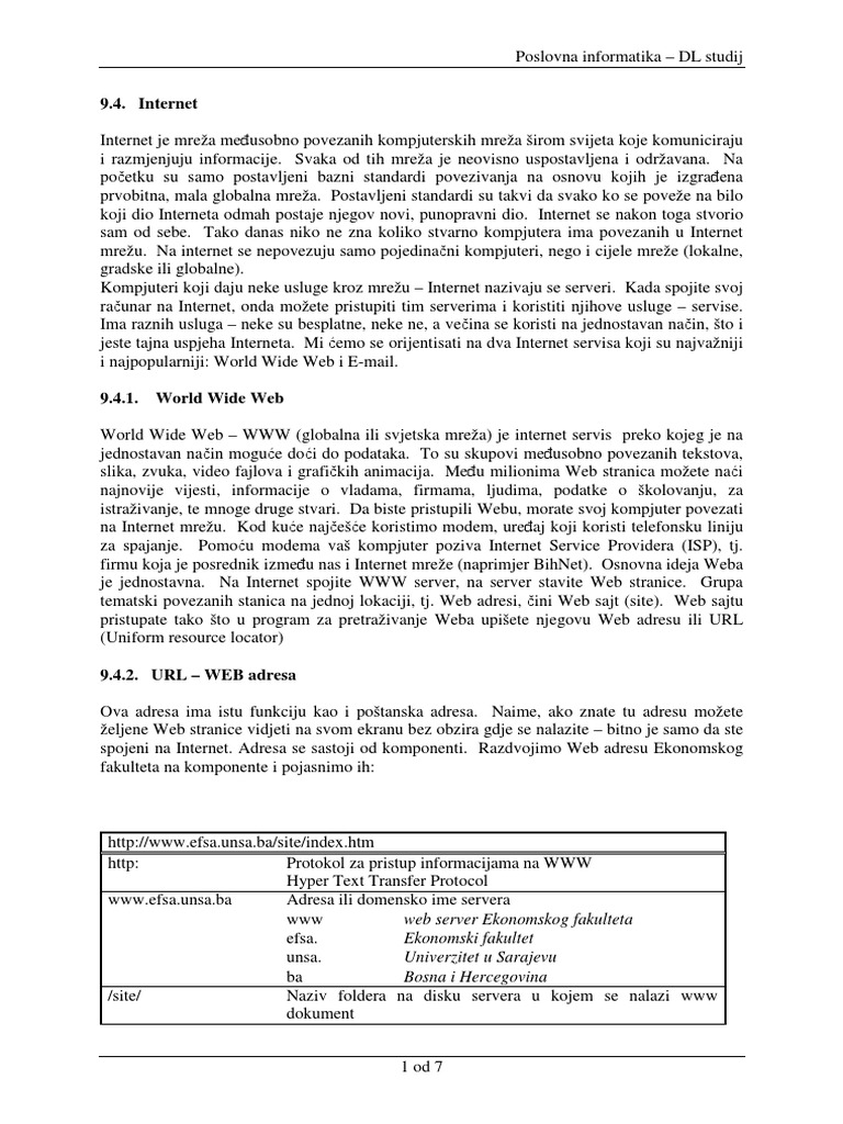 Poslovna Informatika 2 | PDF