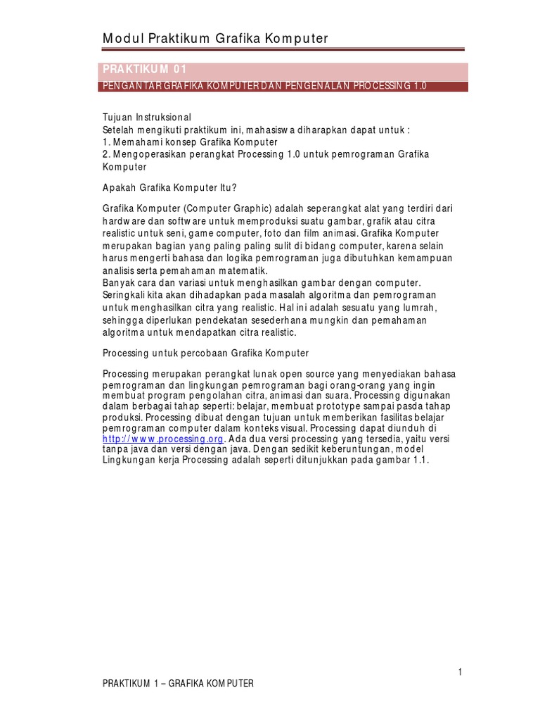 1b Pengenalan Processing | PDF