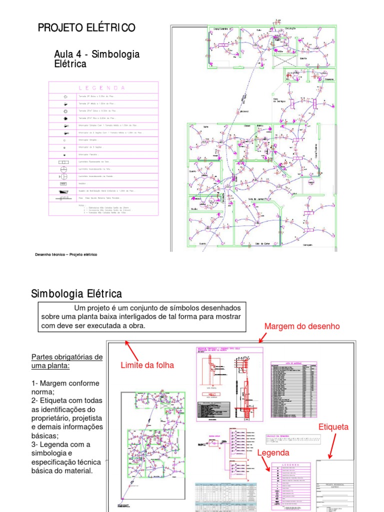Aula_4_-_Simbologia_elétrica | PDF | Desenho | Desenho técnico