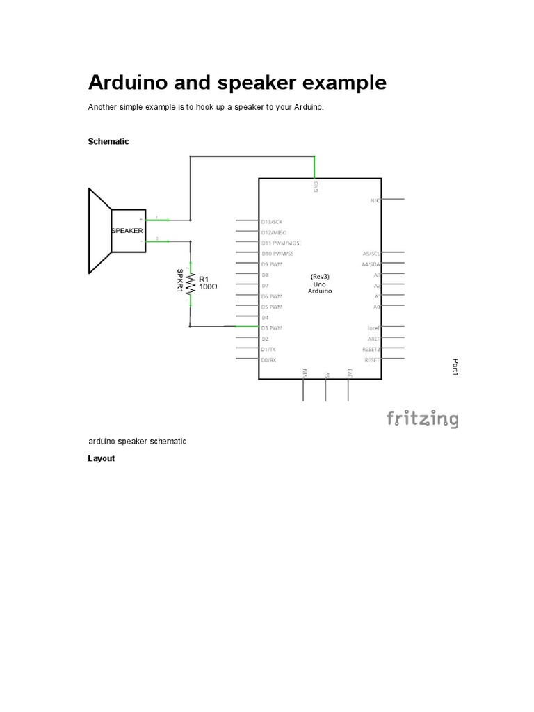 Arduino Speaker Wiring and Code Guide | PDF