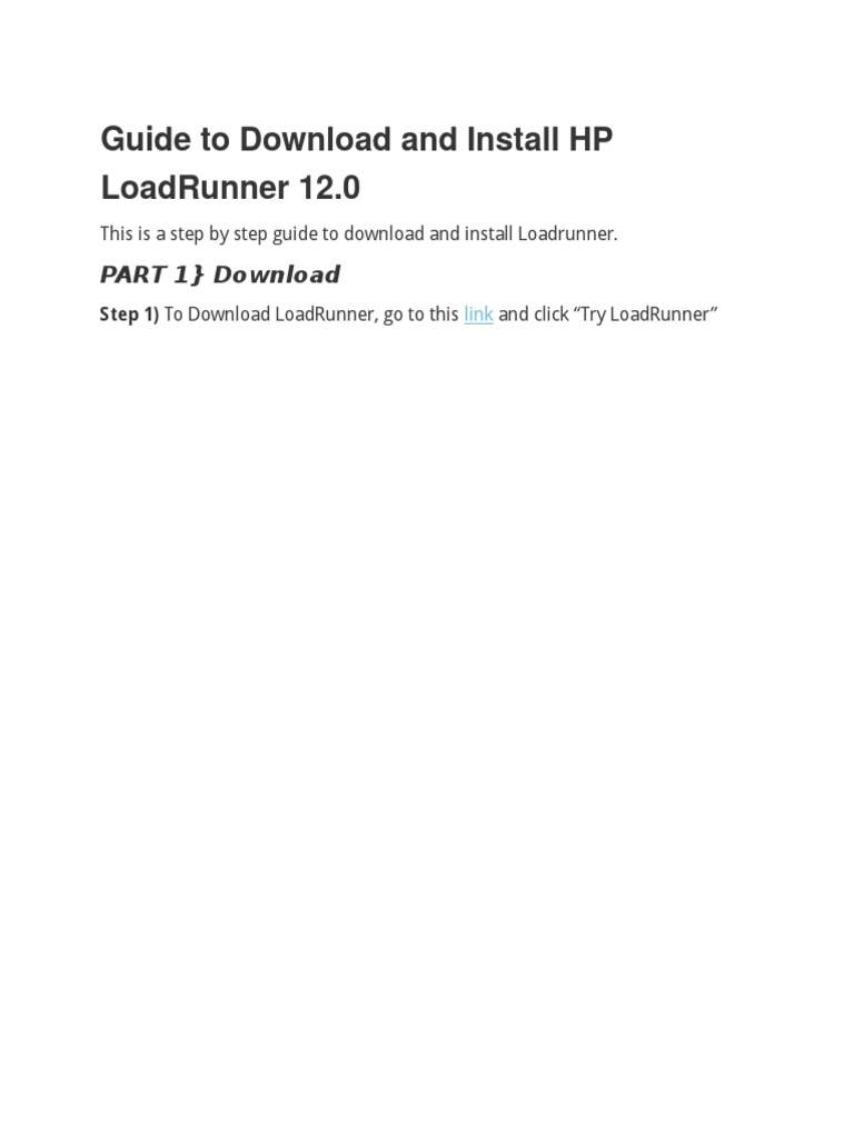 Load Runner | PDF | Web Server | Internet & Web