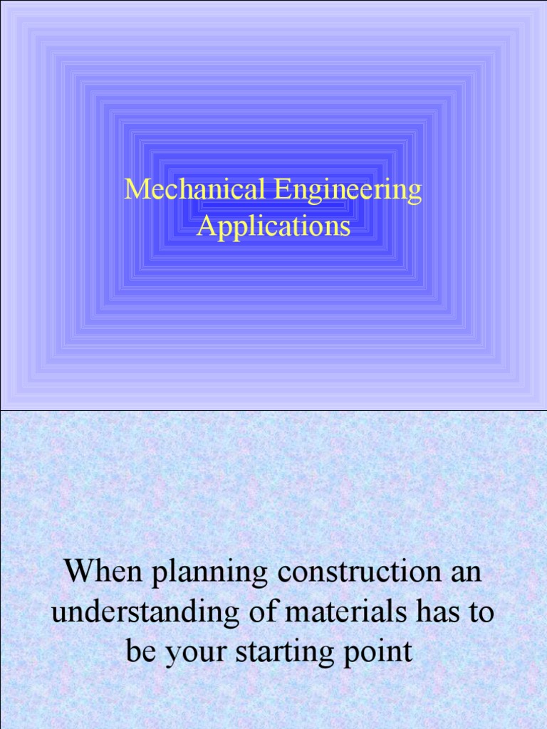 Mechanical Engineering Applications | PDF | Suspension (Vehicle) | Welding