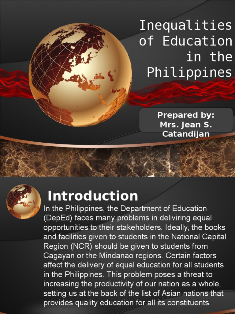 Educational Inequality in the Philippines | PDF | Economic Inequality ...