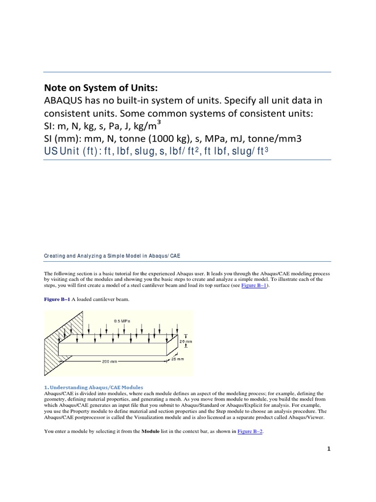 Abaqus Tutorial 3d PDF | PDF | Menu (Computing) | Young's Modulus