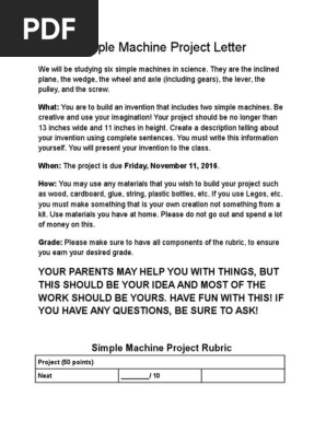 Make Your Own Simple Machine