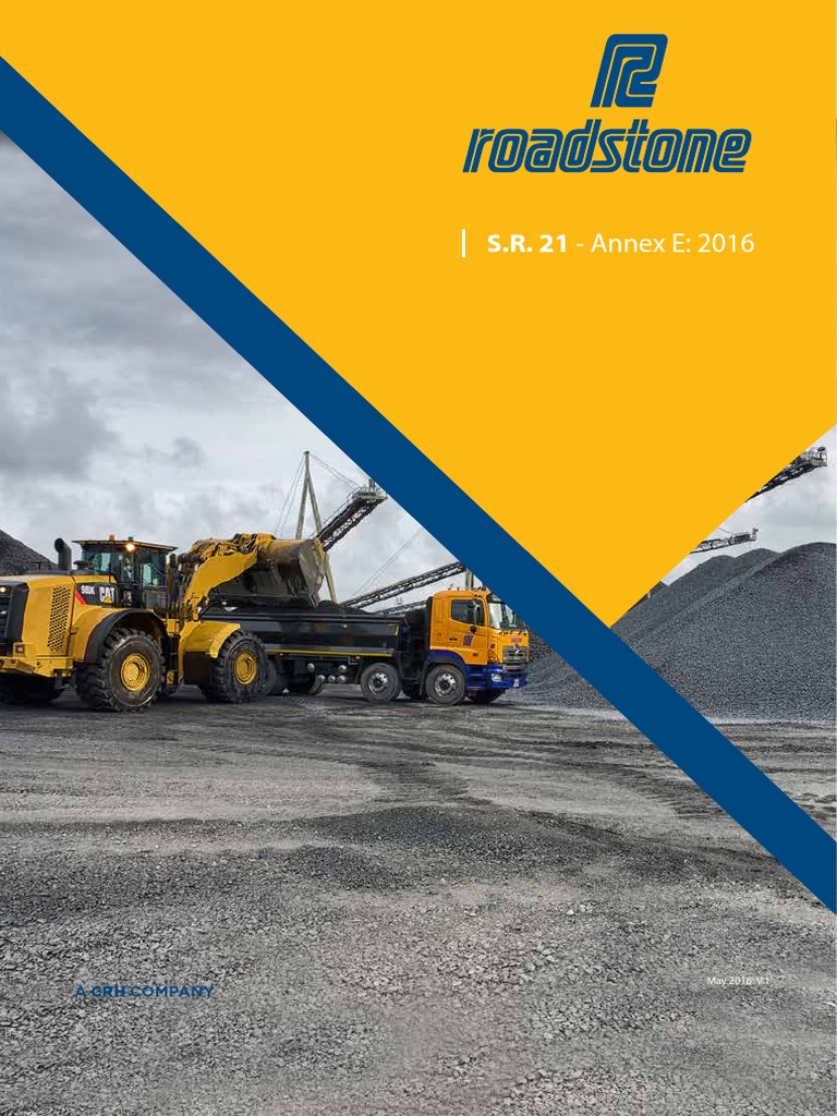 SR 21 Annex E 2016 1 | PDF | Construction Aggregate | Concrete