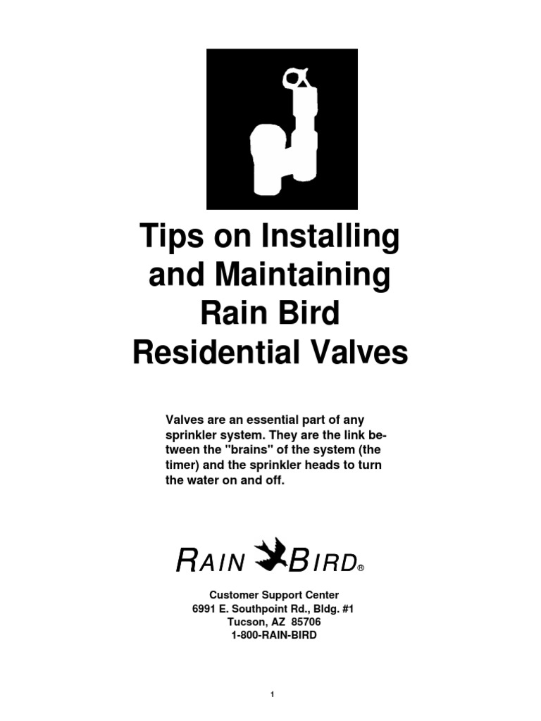 Rain Bird Sprinkler Valve Diagram