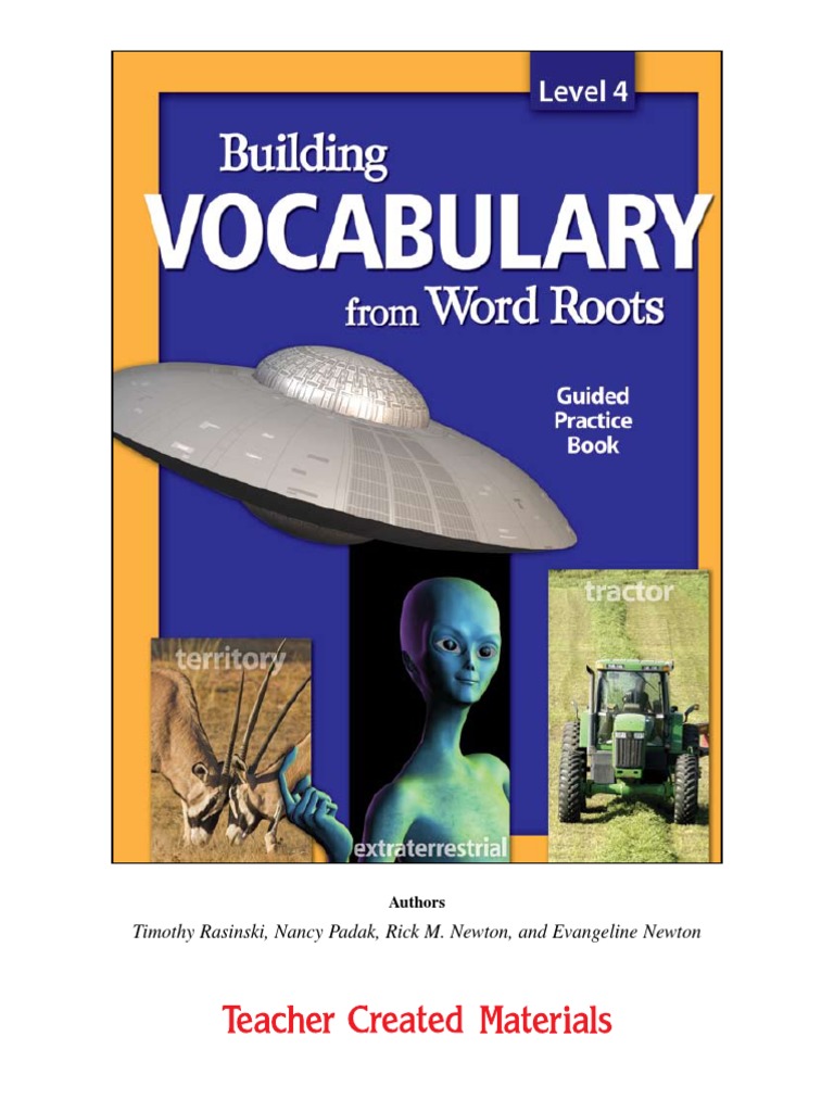 Building Vocabulary From Word Roots-Level 4 PDF | PDF | Crossword ...