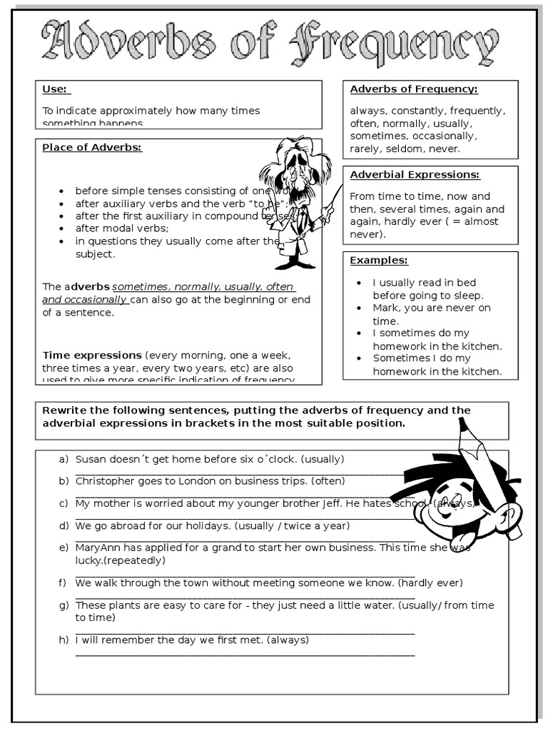 Adverbs of Frequency 1 | PDF