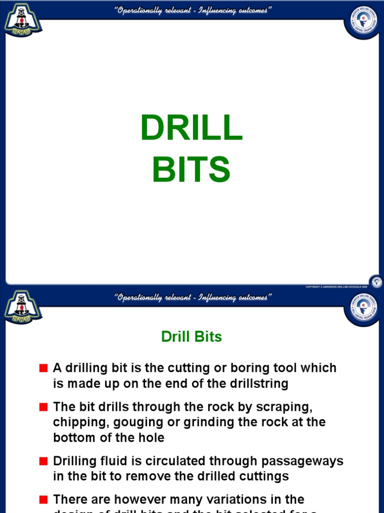 Drill Bits and Bit Design | PDF | Bearing (Mechanical) | Drilling