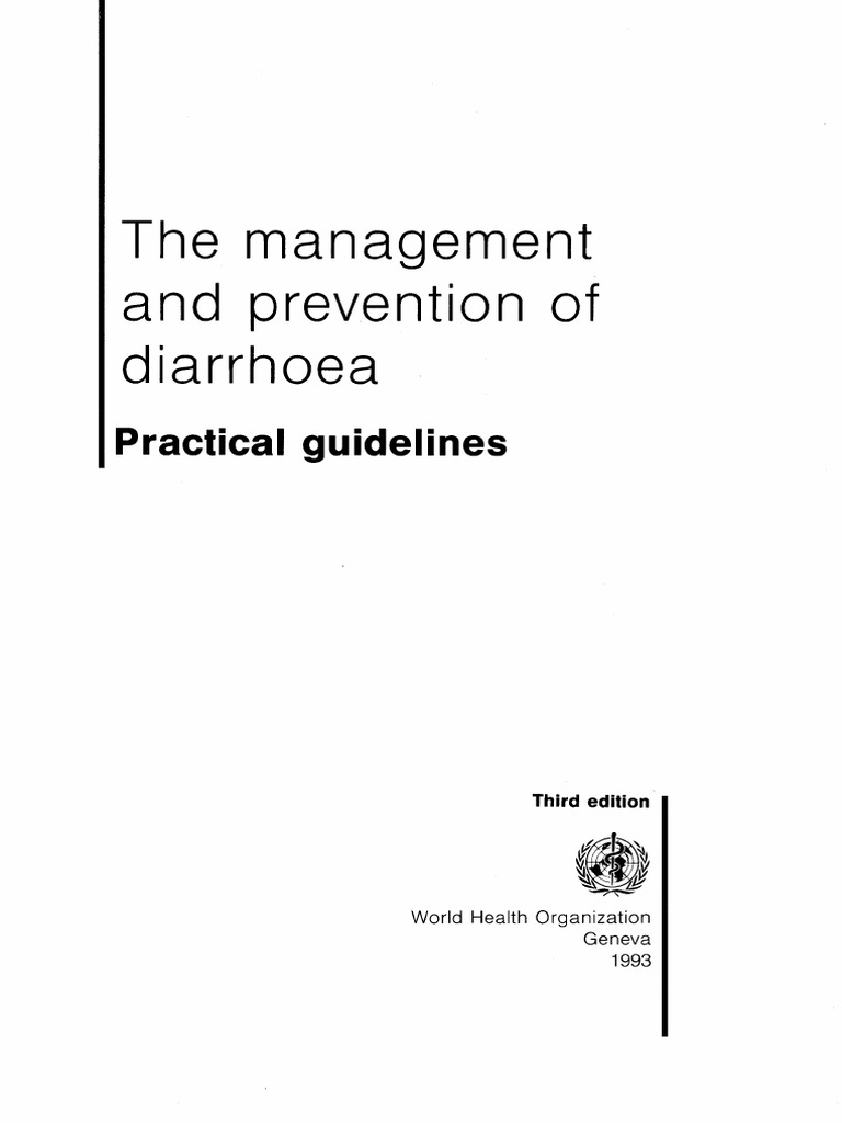 WHO The Management and Prevention of Diarrhoea | PDF | Diarrhea ...