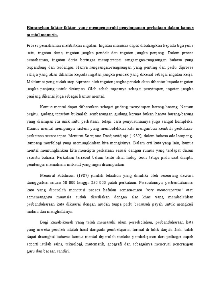 Psiko Minggu 7 | PDF