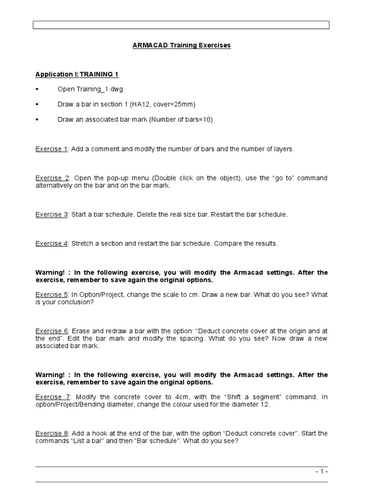 Armacad Exercises | PDF | Computer File | Areas Of Computer Science