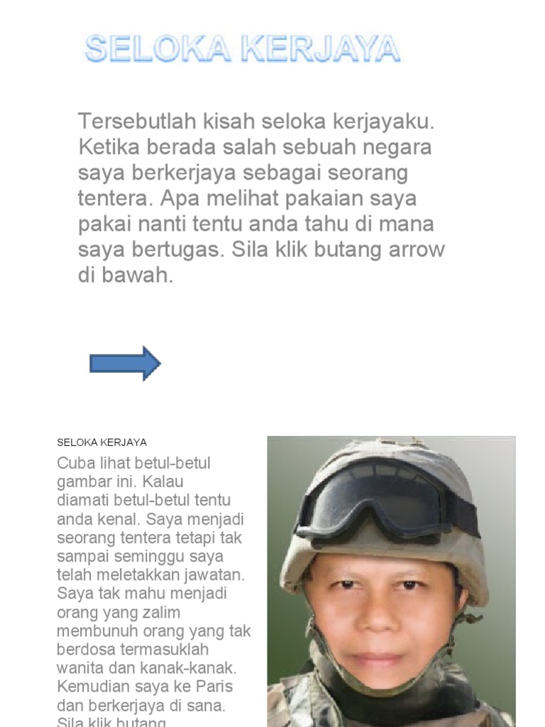 Seloka Kerjayaku | PDF